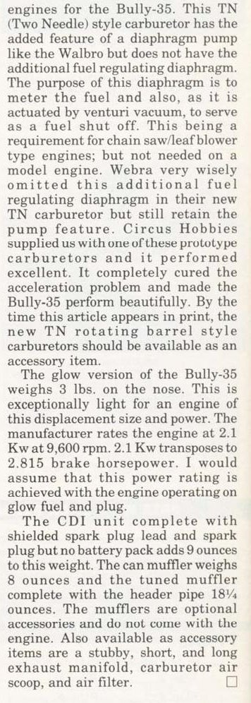 Webra Bully 35